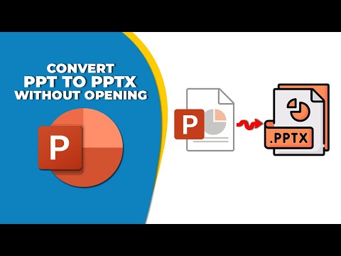 How to convert ppt to pptx without opening
