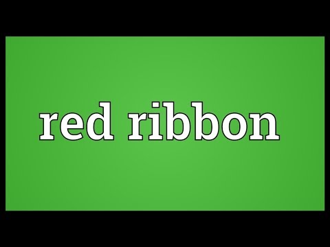 Red ribbon Meaning