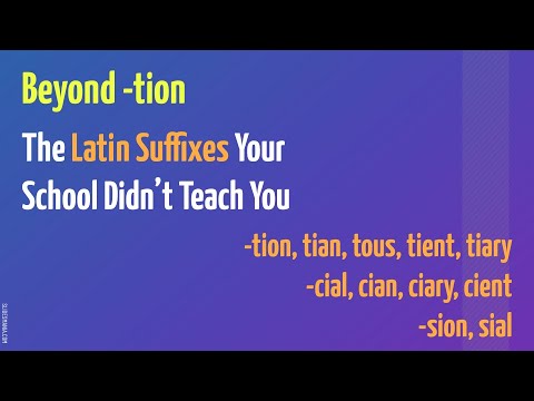Latin Suffixes -TI, -CI- and -SI to Spell SH #phonics #spelling #readingenglish #americanaccent