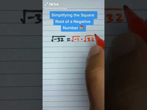 Simplifying the Square Root of Negative Number