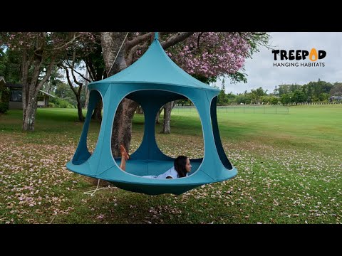 TreePod Canopy: A Spacious Cabana & Hammock Hybrid