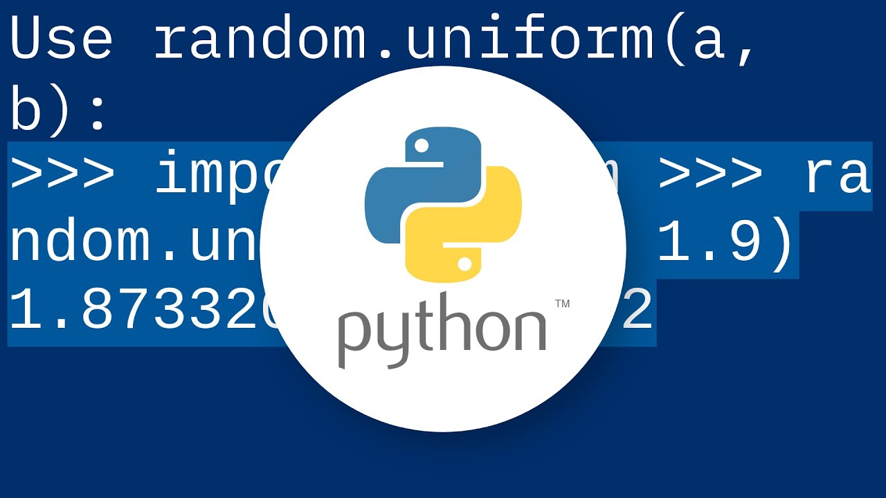 How to get a random number between a float range?