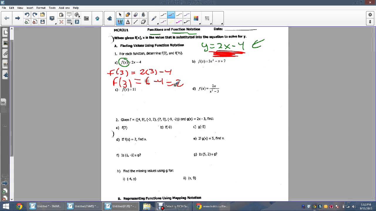 11U - 1.2 - FUNCTION NOTATION