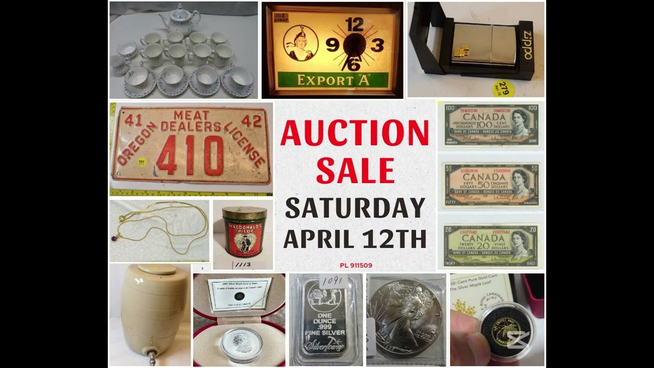 April 12 Sale @ Schmalz Auctions