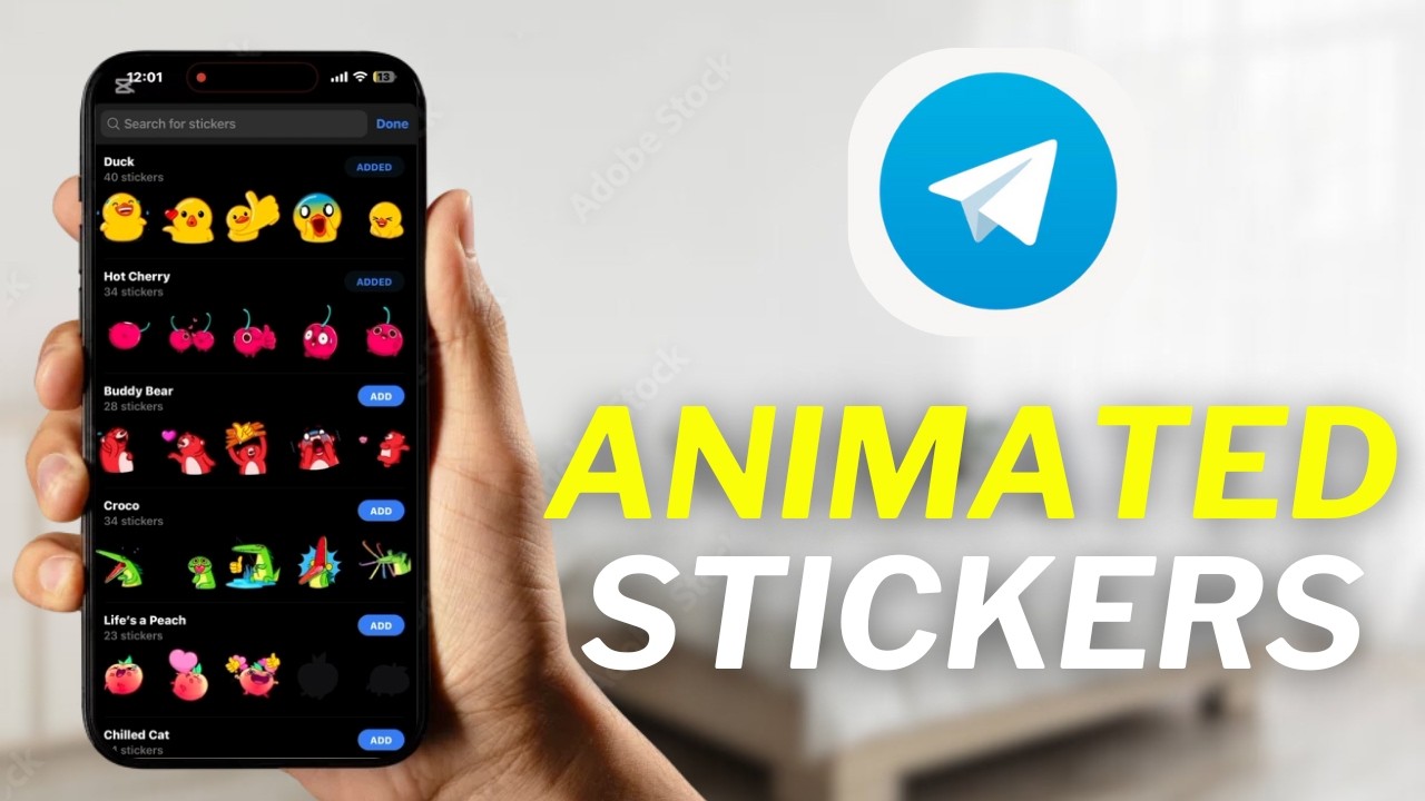 How to Add Animated Emoji & Stickers on Telegram