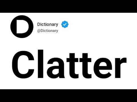 Clatter Meaning In English