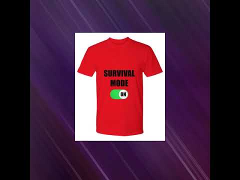 Survival Mode On Funny Sarcasm T Shirt Gift Idea Tee Christmas Workout Quotes Saying For Man Woman