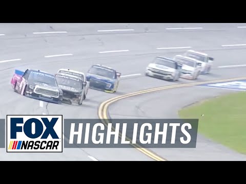 FINAL LAPS: Tate Fogleman wins first career race in WILD finish at Talladega | NASCAR ON FOX
