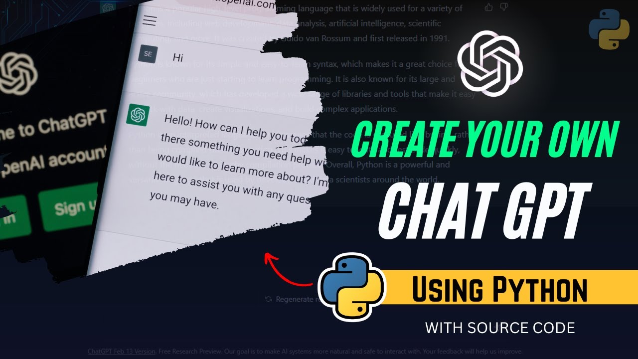 How to Create Your Own Chat - GPT Using Python - A Step-by-Step Guide | Build ChatGPT 2.0
