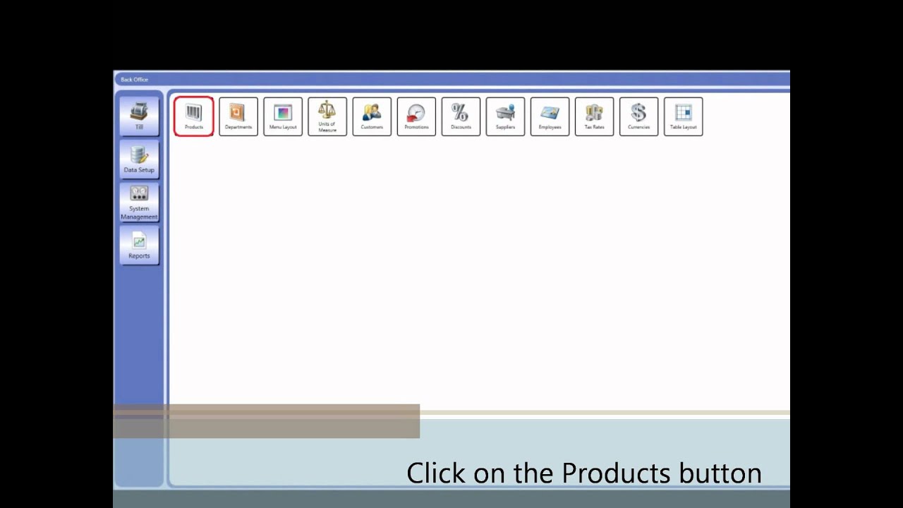 myPOS EPOS Software - Using the Back Office - Products
