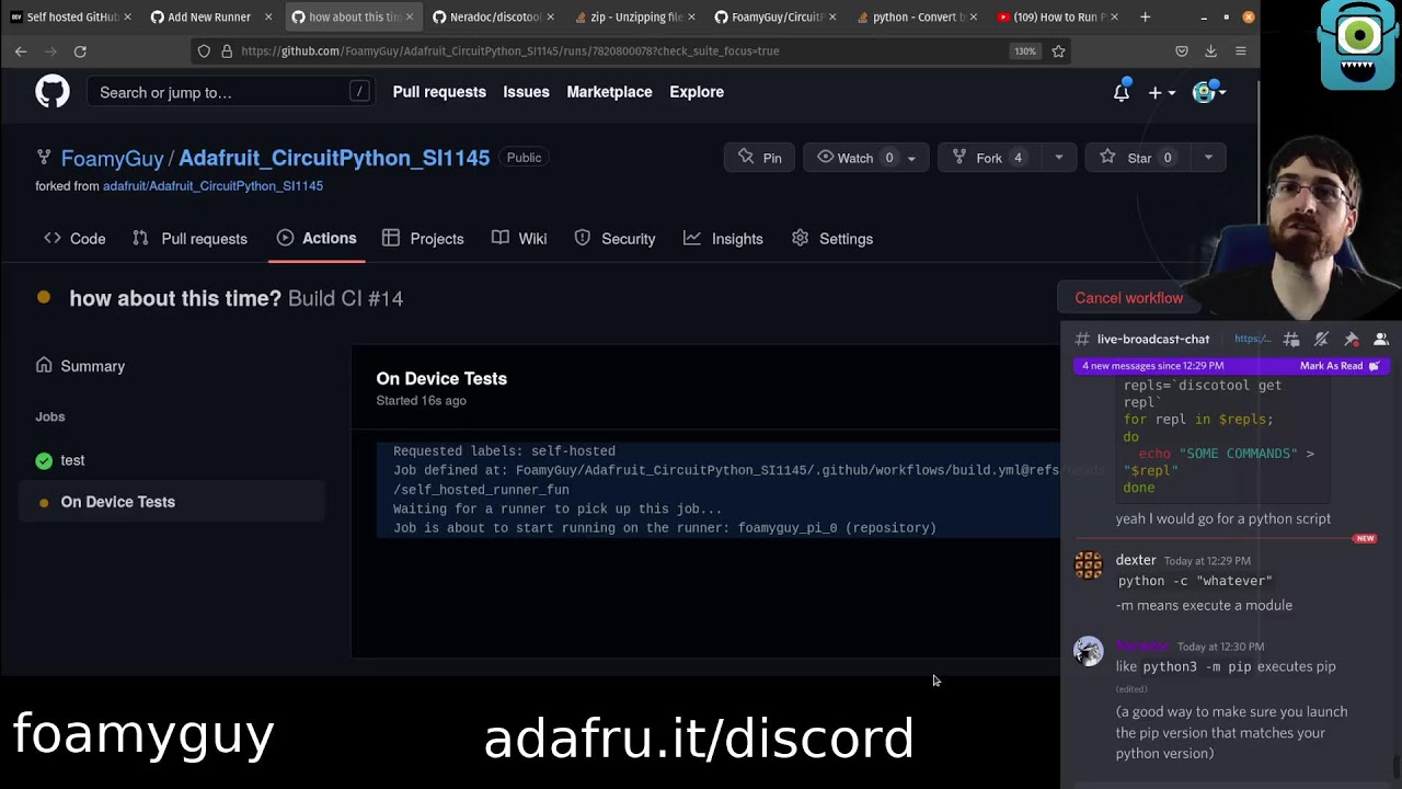 CircuitPython - Github Actions on Microcontrollers?