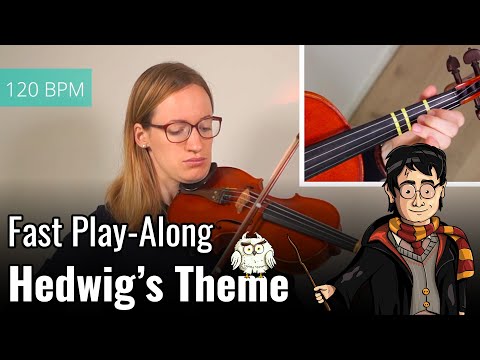 How To Play Harry Potter Theme Song - Hedwig’s Theme | FAST PLAY-ALONG | Easy Violin Tutorial