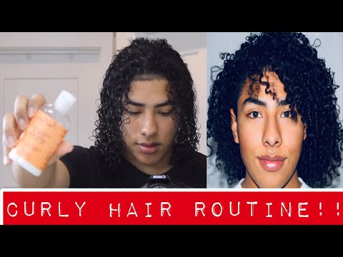 Updated curly hair routine for men and women hair type 3b 3c |NANDO