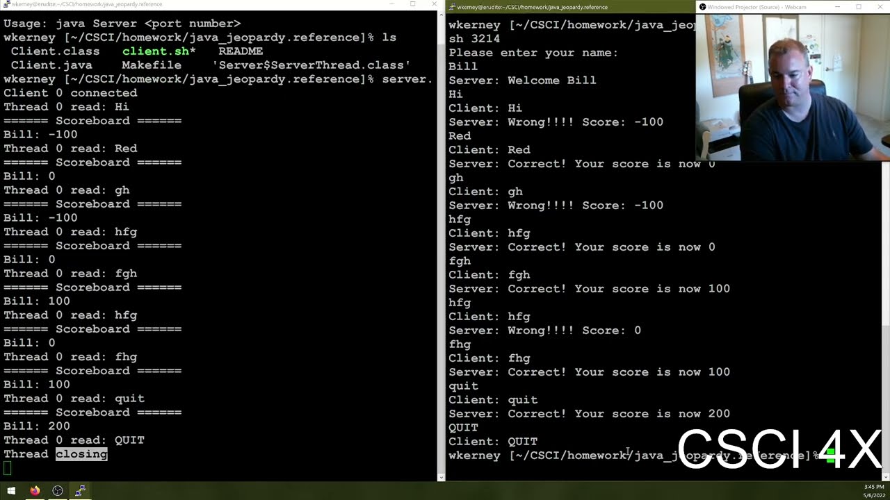 Threads and Sockets Programming in Java