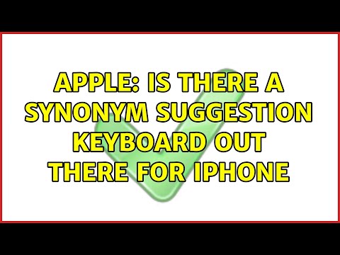 Apple: Is there a synonym suggestion keyboard out there for iPhone