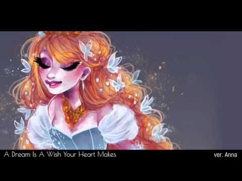 A Dream Is A Wish Your Heart Makes (English/French) 【Anna】