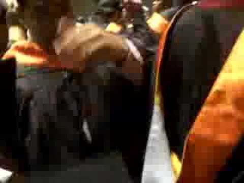 By the power vested on me...i now declare you all graduate!.