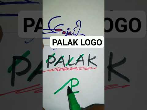palak name✍️✍️ logo #calligraphy #logo #autograph #design #trend #song #short #comment..