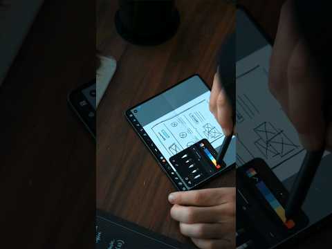 Wireframing w/ Galaxy Z Fold4 ✍🏻😮💨