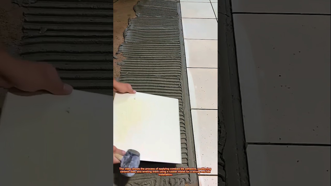 Precision Tile Installation Technique for Perfect Surface Leveling