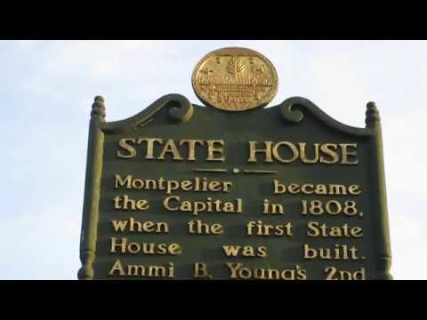 Vermont State House in the capitol city of Montpelier, Vermont USA