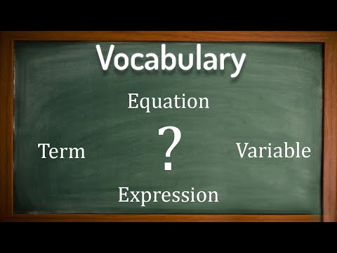Algebra vocabulary - GCSE Maths