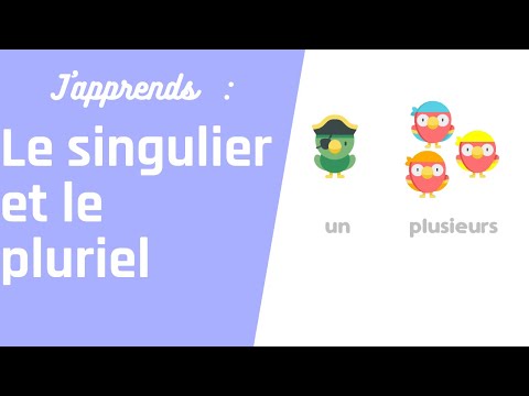 Cp grammaire : Le singulier et le pluriel. Reconnaître la marque du pluriel.