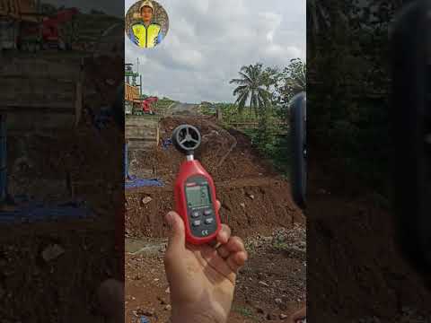 mengukur kecepatan angin dengan anemometer