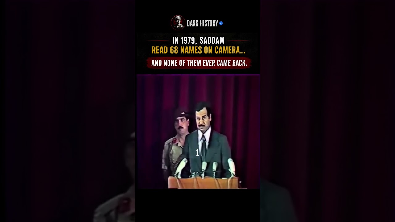 The Day Saddam Read 68 Names on Camera…