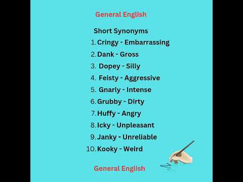 Short synonyms words #english #synonyms #generalenglish @highlight