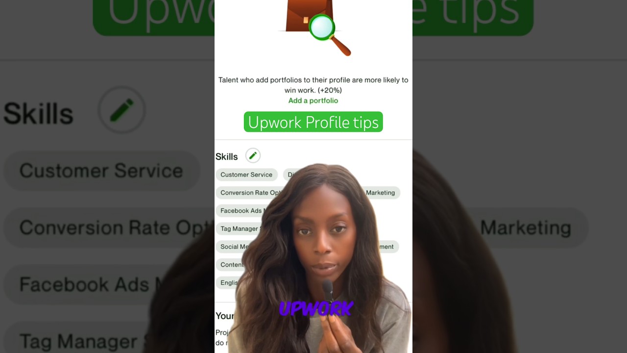 Upwork for beginners: Profile tips! #freelancing #sidehustle #students