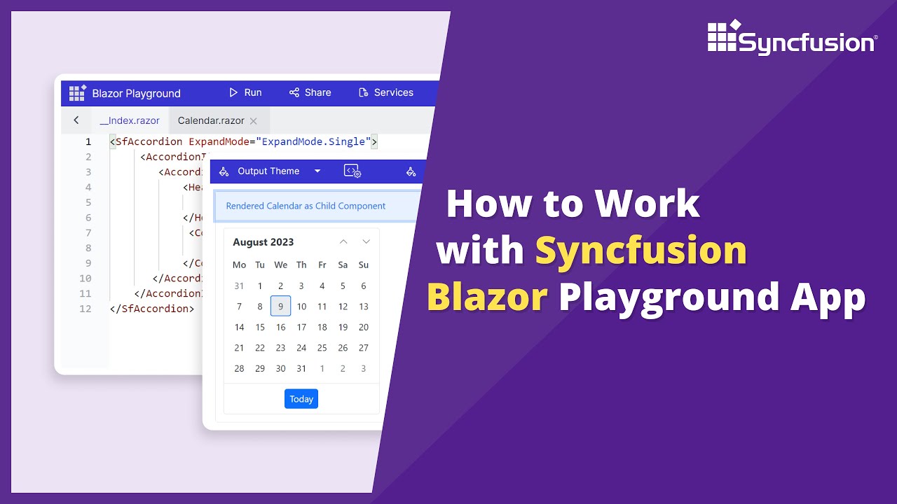 How to Work with Syncfusion Blazor Playground App