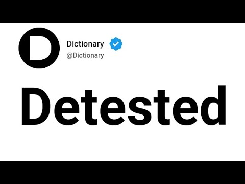 Detested Meaning In English