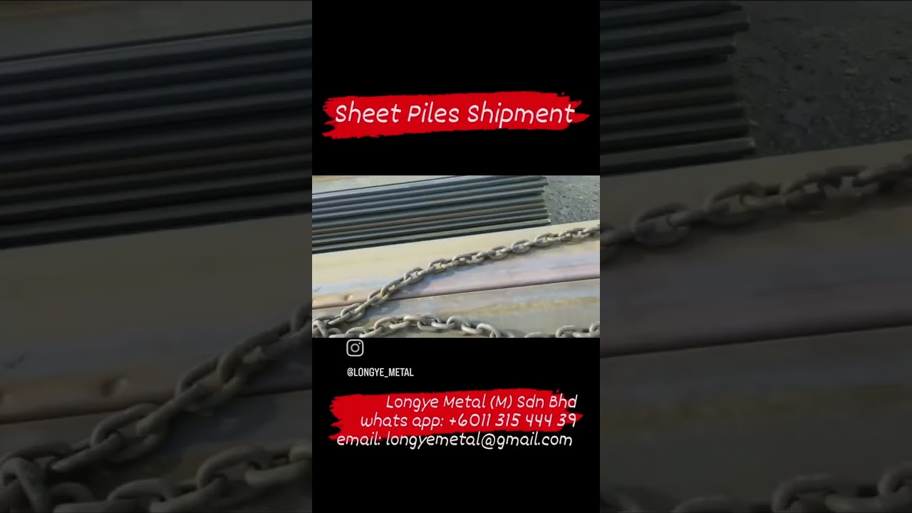 SHEETS PILE SHIPMENT    #malaysia #civilwork  #cidb #construction #steelmills #sheetpile  #STEELERS