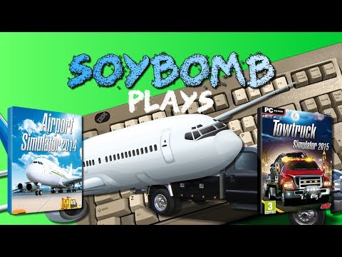 Airport Simulator 2014 / Towtruck Simulator 2015 (PC) | SoyBomb LIVE!