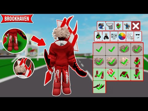 NEW!! 15+ CODE ITEMS 3D (RED COLOR) In Brookhaven - Roblox 2025