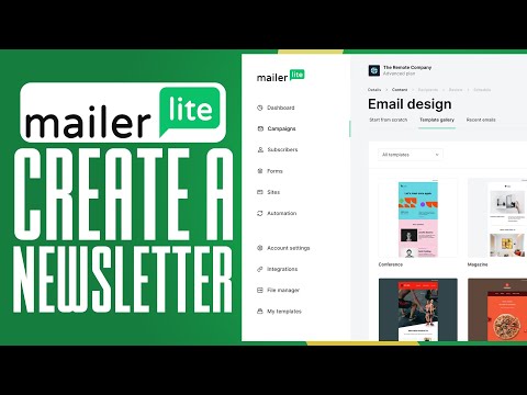 MailerLite Newsletter Tutorial 2025 | How To Create A Newsletter In MailerLite