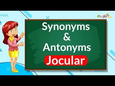 Jocular - Synonyms and Antonyms || English Vocabulary