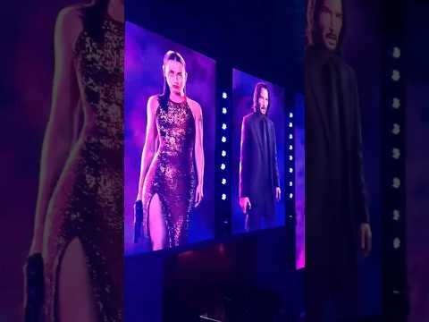 Ballerina movie premiere- inside the theater - John wick spin-off movie- Keanu Reeves
