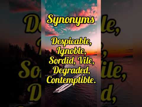 || today's words || ( Abject & Abhor ) with synonyms and antonyms