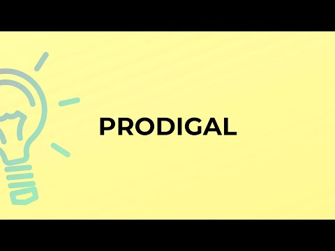 What is the meaning of the word PRODIGAL?