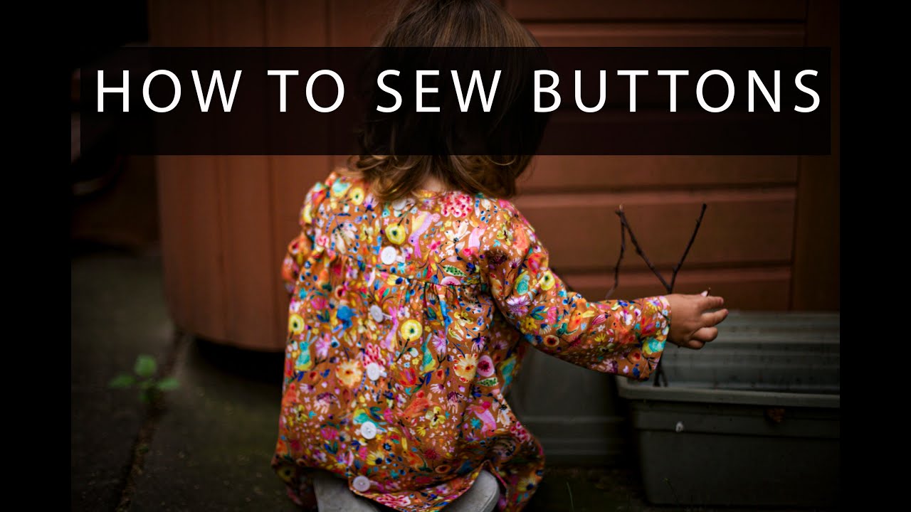 How to Sew Buttons
