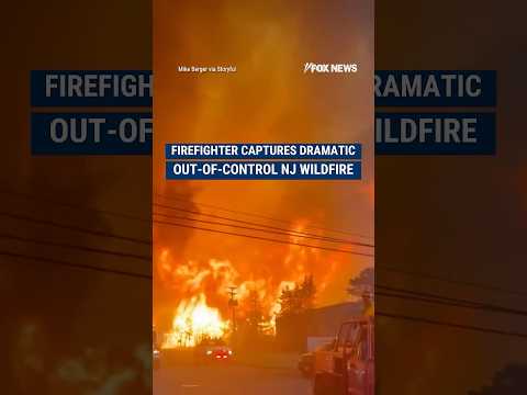 Crazy video out of New Jersey shows wildfires destroying businesses #foxnews #foxweather
