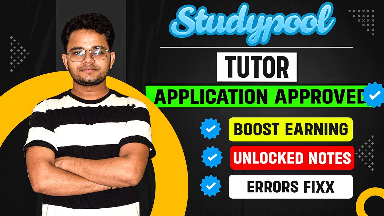 Studypool Tutor application rejected problem fix | Approved tutor application | Boost Studypool Sell