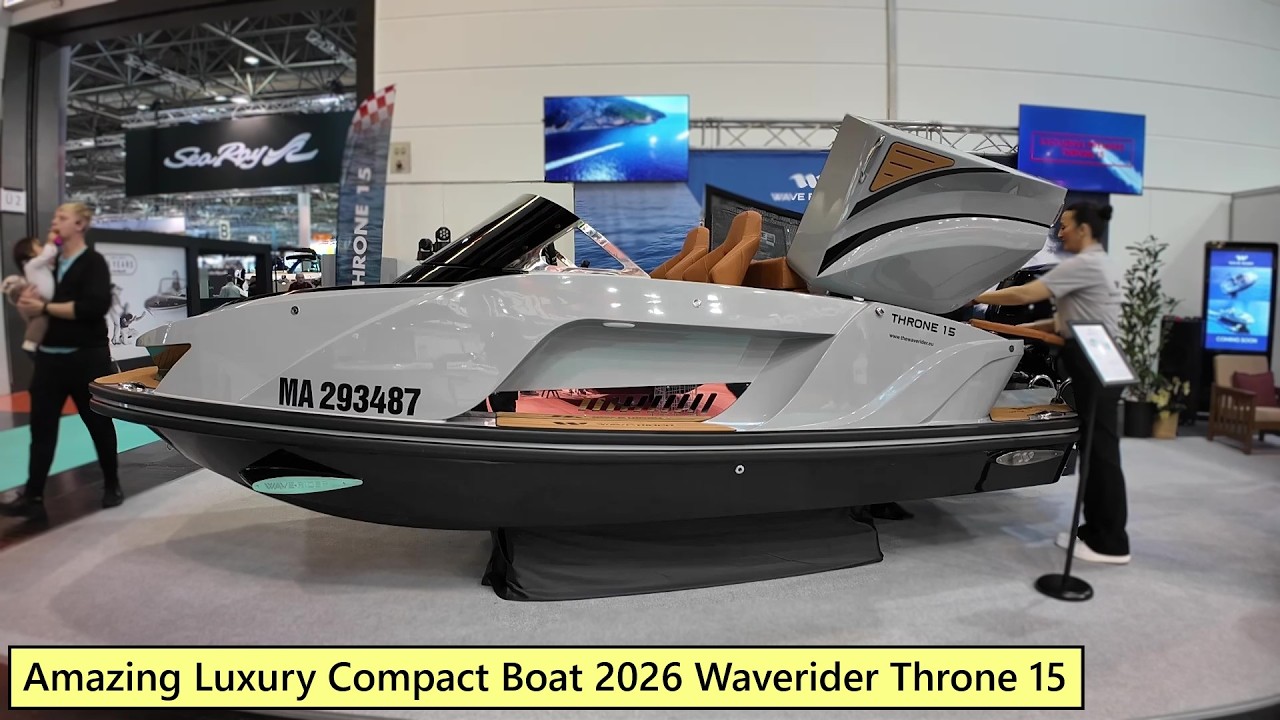 Amazing Luxury Compact Boat 2026 Waverider Throne 15