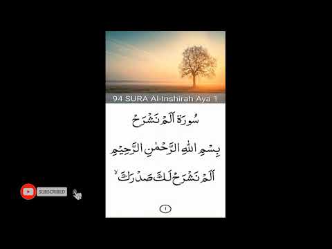 94 Surah Al Inshirah the Opening Forth beautiful recitation peace ...