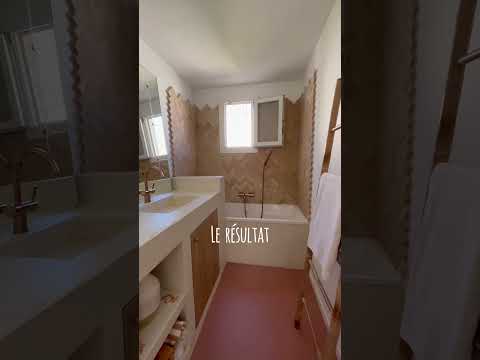 Une salle de bain avec du véritable bejmat ! Réalisée par @Finca_cotebleue #renovation #homedecor