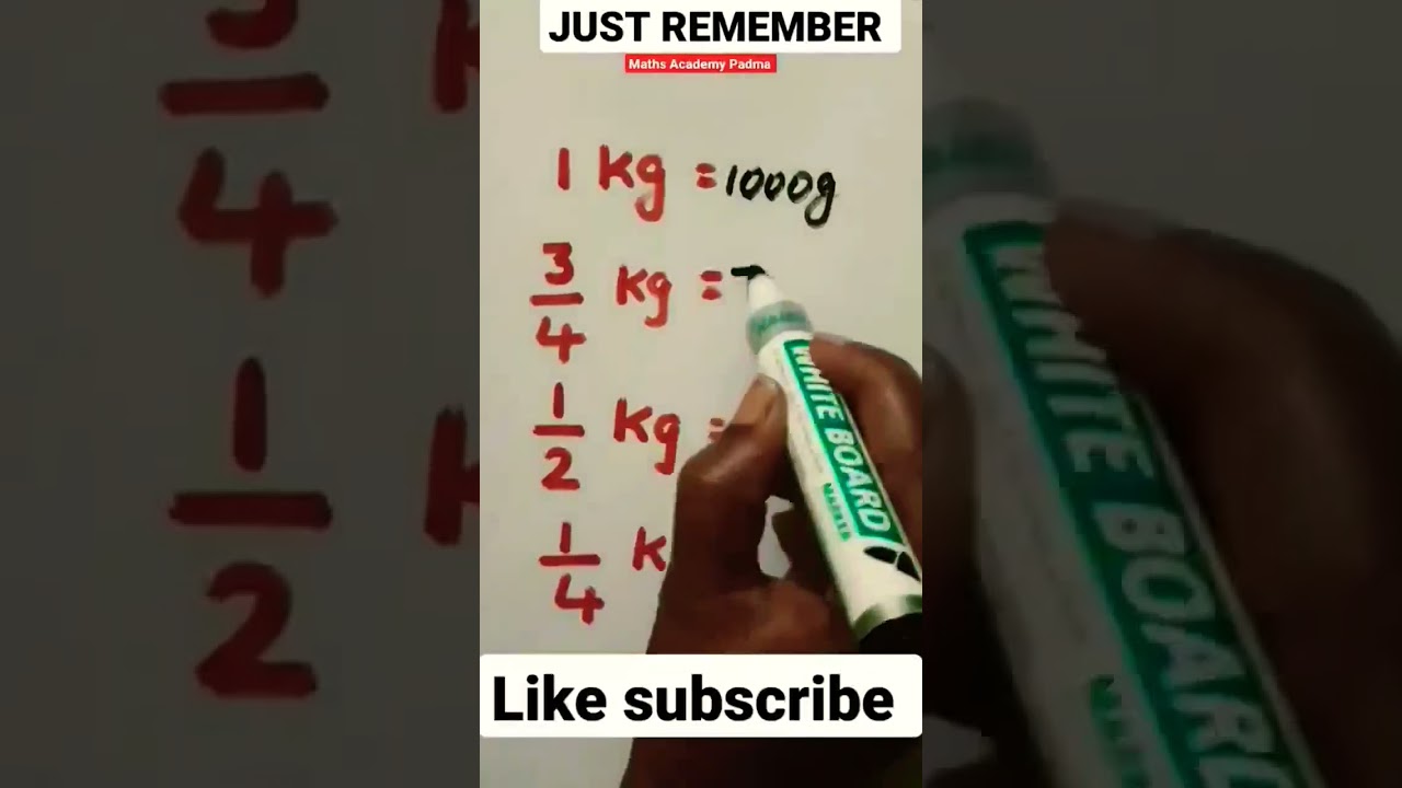 ll Just remember ll#kg#shorts #youtubeshorts #viral #trending #math #shortvideos #conversionofunits