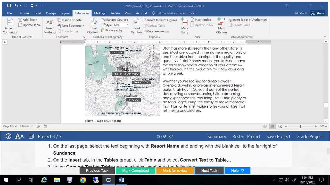 Word Associate 2019 Practice Exam 1 Project 4