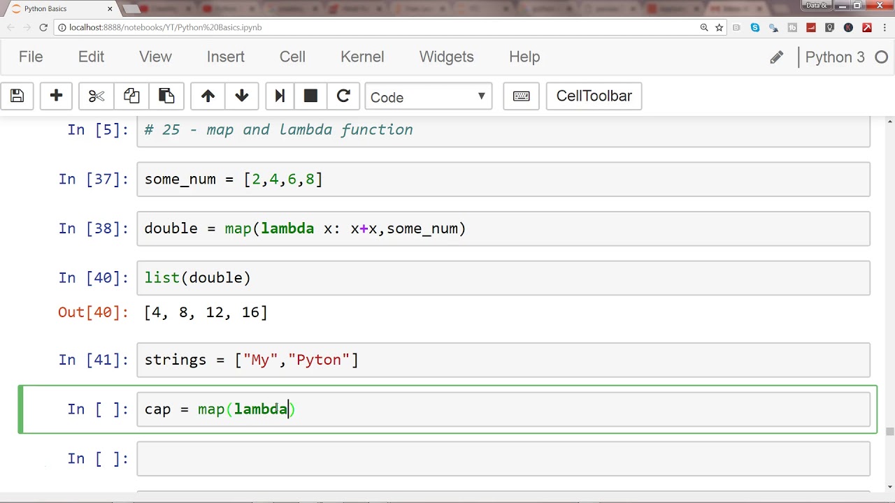 Python 3 Programming Tutorial | #2 Python map and lambda function to process lists